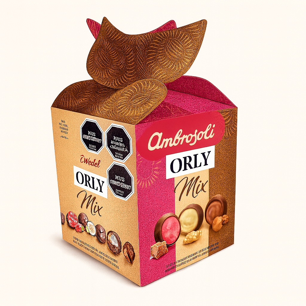 Bombones Orly mix, frutilla- almendra y trufa 111g – Chilena Cossas